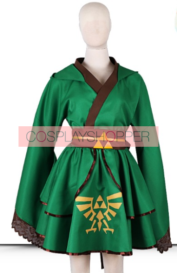 The Legend of Zelda Link Female Cosplay Costume for Sale